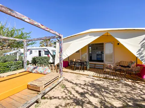 Happy Tent en location à Vias Plage - Camping Le Farret
